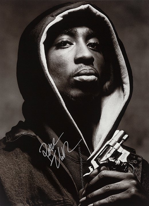 Tupac signed photo