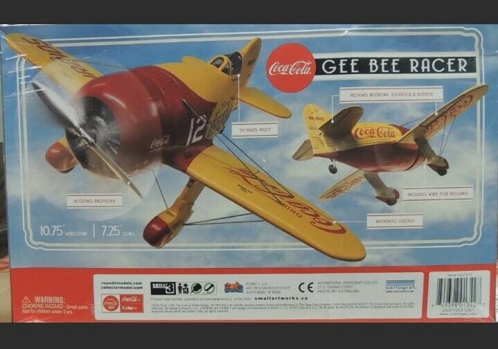 1930S GEE BEE COCA COLA RACER LINDBERG 1:32 SCALE PLASTIC MODEL ...