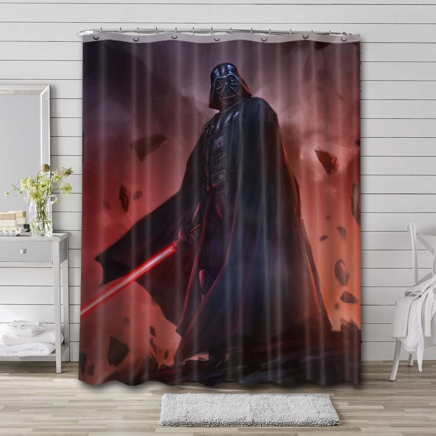 Star Wars Darth Vader Shower Curtain Bathroom Decoration