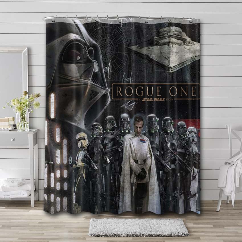 Star Wars Rogue One Shower Curtain Bathroom Decoration