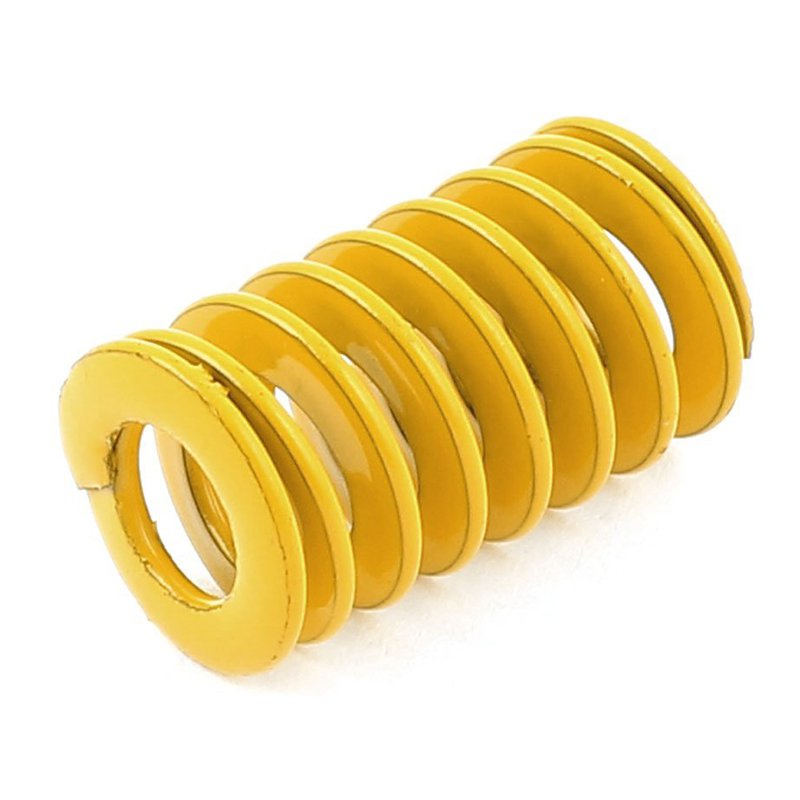 Yellow Alloy Steel Light Load Press Compression Spring 12x6x20mm