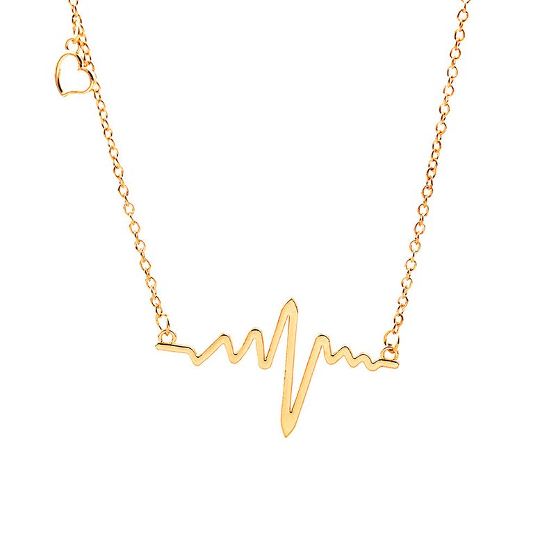 Electrocardiogram Rhythm Heart Beat Pendant Necklace