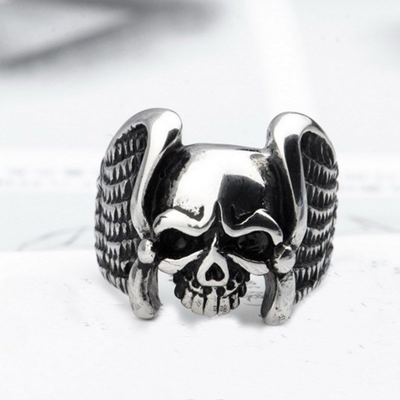 Vintage Skull & Bones Ring For Men
