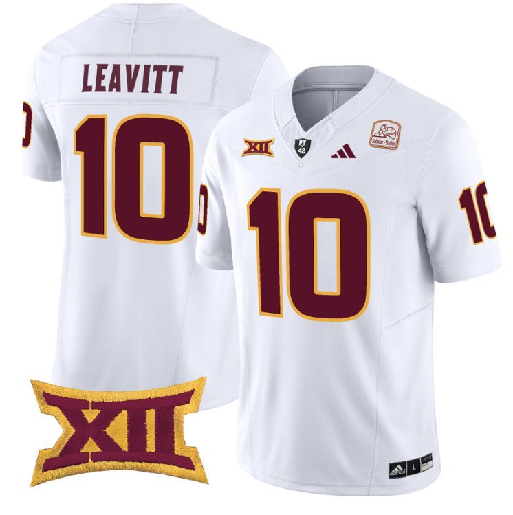 Sam Leavitt Jersey #10 Arizona State Sun Devils Vapor Limited College ...