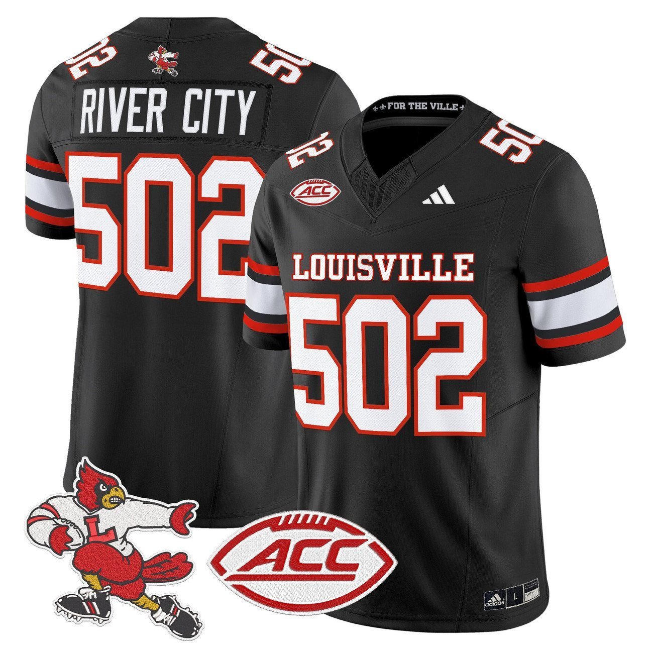 River City Jersey #502 Louisville Cardinals 2025 Vapor Stitched 1980 ...