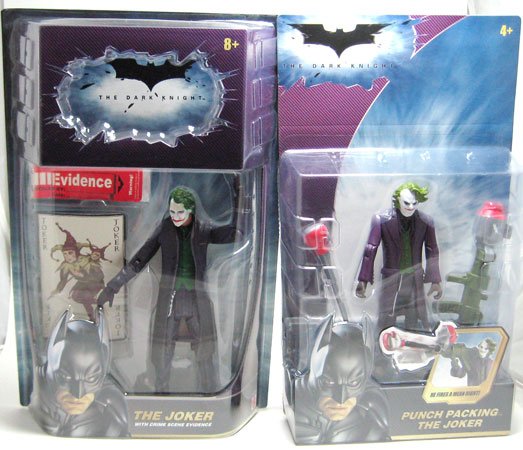 BATMAN Dark Knight JOKER Figure LOT 2 HEATH & Punch MOC