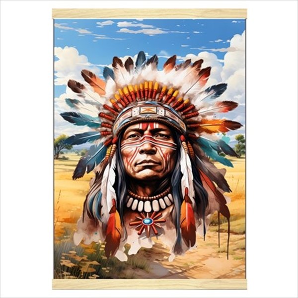 Native American Indian Hanging Canvas Prints