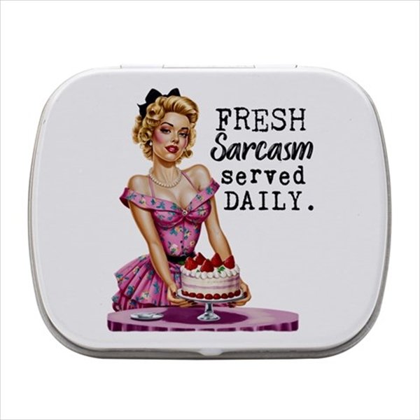 Sassy Pin Up Girl Small Metal Box FREE SHIPPING