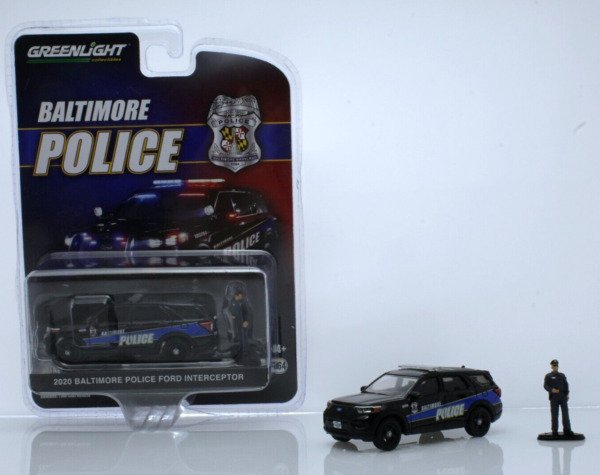 Diecast 2020 Ford Explorer Baltimore City Maryland Police Car State