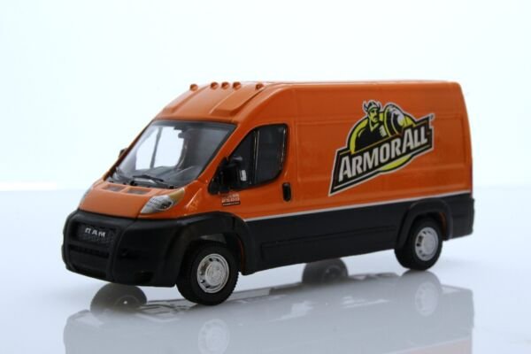 Diecast 2020 Ram Promaster Armor All Delivery / Work Van 1:64 Scale Truck