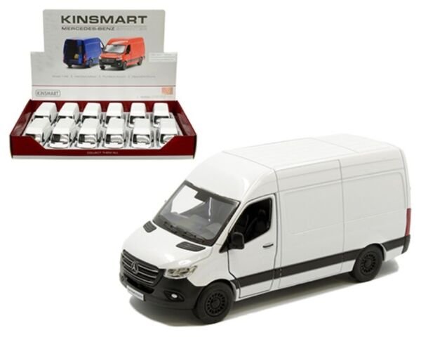 Diecast 12Pc Box Mercedes Benz Sprinter Van Car 1:48 White