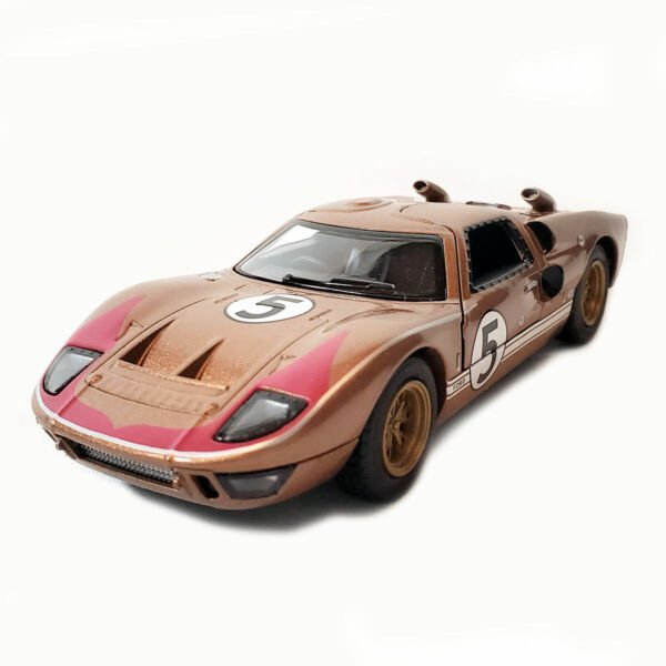 Diecast 5" 1966 Ford Gt40 Mkii #5 Heritage Edition Gold 1/32 Scale Toys