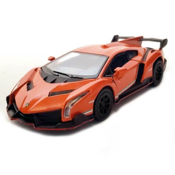 Diecast 5" Lamborghini Veneno Orange 1/36 Scale Toys
