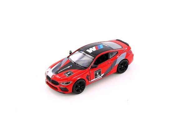 Diecast 1:38 Scale Model Bmw M8 Competition Coupe Red Color Toys