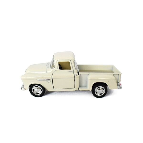 Diecast 1/32 1955 Chevy Stepside Pick-Up Die Cast Toy Truck White Color ...