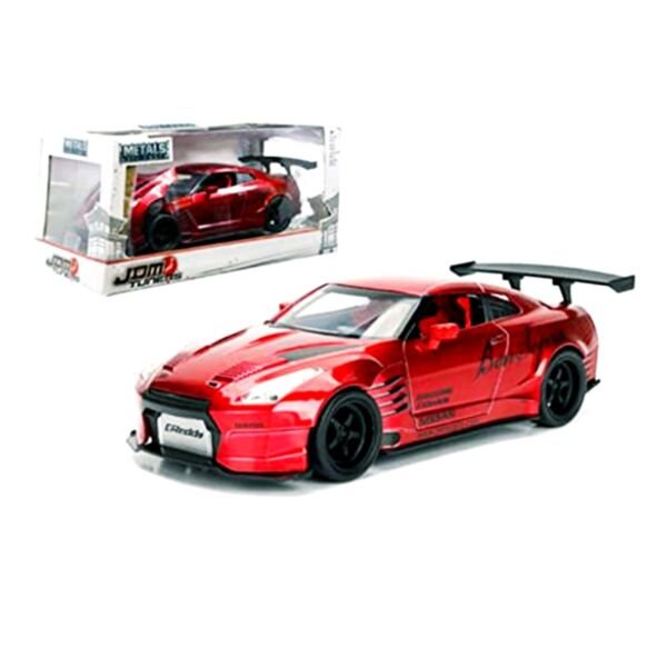 Diecast 2009 Nissan Gt-R R35 Ben Sopra 1:24 Scale New Red Toys