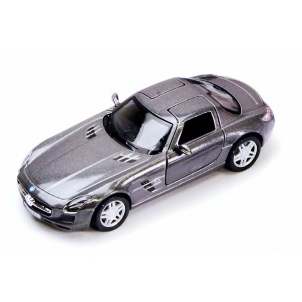 Diecast 5" Mercedes Benz Sls Amg Model Toy Car 1:36 Gray Toys