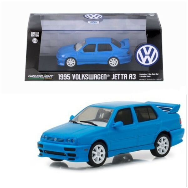 Diecast 1/43 Scale 1995 Volkswagen Jetta A3 Model Blue Toys