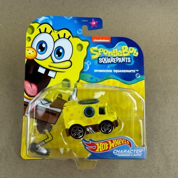 Diecast Character Cars Spongebob Squarepants 1/6 Car 1:64 Scale Toys