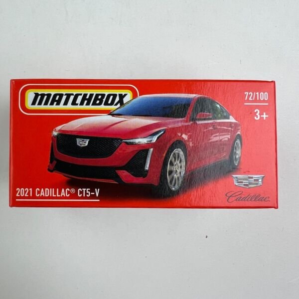 Diecast Power Grabs 2021 Cadillac Ct5-V Red 72/100 2022 1:64 Mattel Car ...