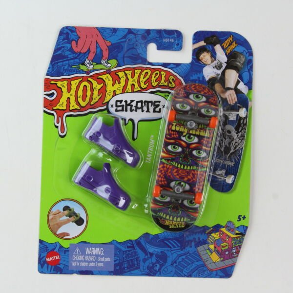 Diecast Skate Tony Hawk Tantrum Mini Skateboard 2/2 With Purple Finger ...