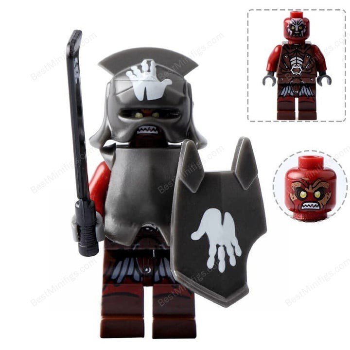 Uruk-hai (Armor) Orc The Lord of the Rings Movies Minifigure Block Gift Toy