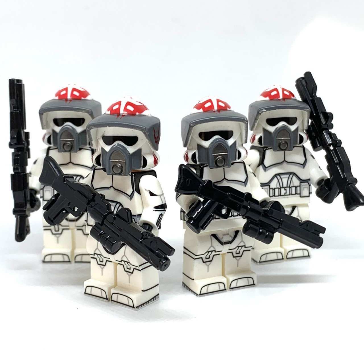 4x Kamino ARF Trooper Minifigures Star Wars Clone Troopers