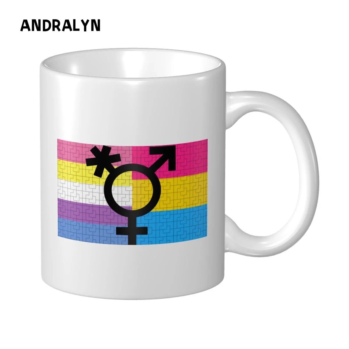 Bigender Trans Pansexual Pride Flags Mug Personalized Print Picture