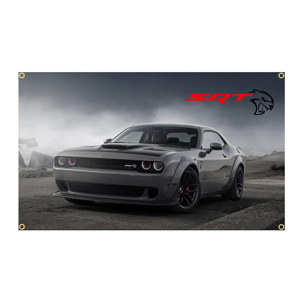 90x150cm SRT Hellcat Challenger Car Racing Flag Polyester Printed ...