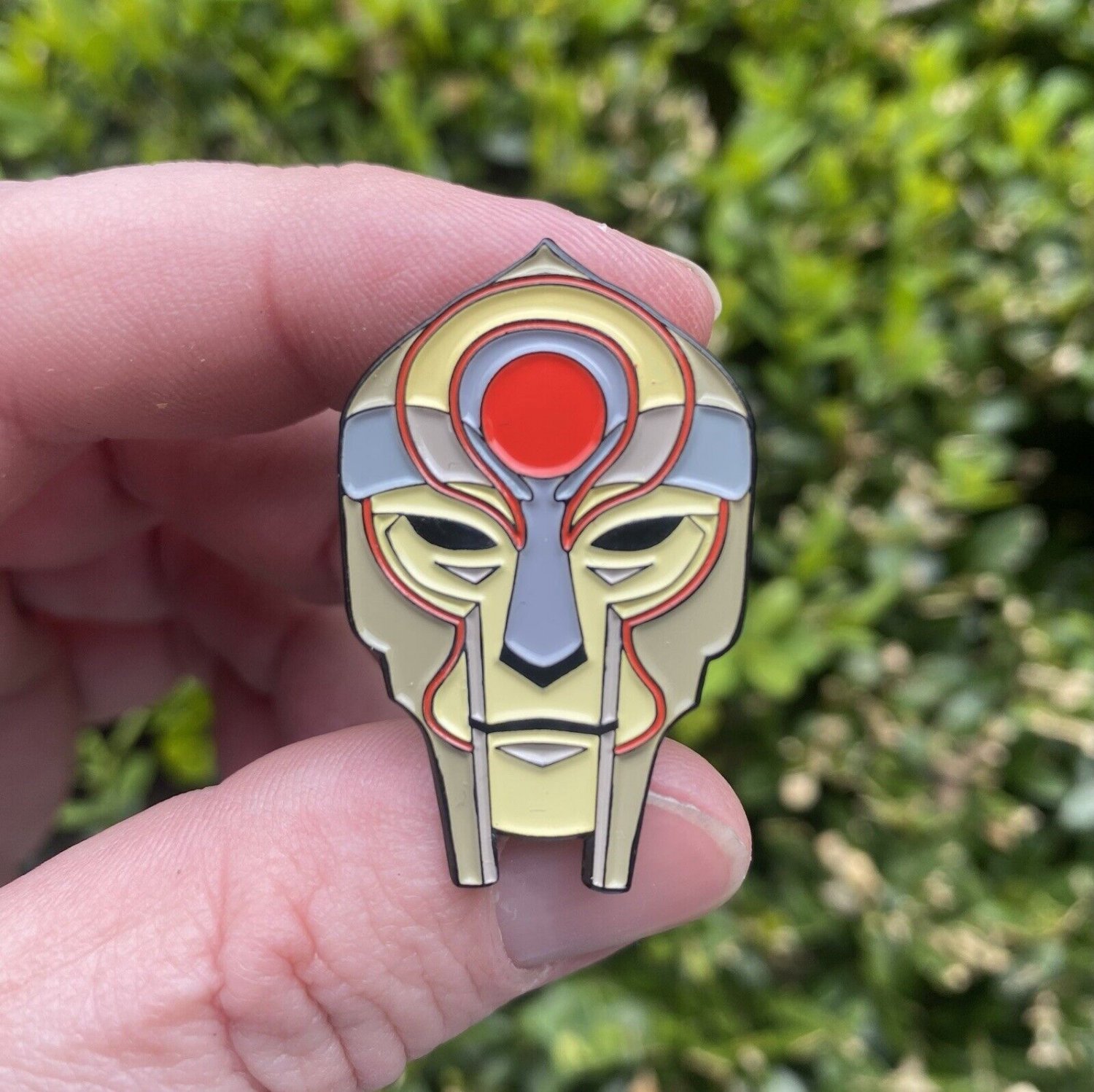 Amon DOOM - MF DOOM/Avatar: The Lay Airbender Mashup Pin - 1 1/2”