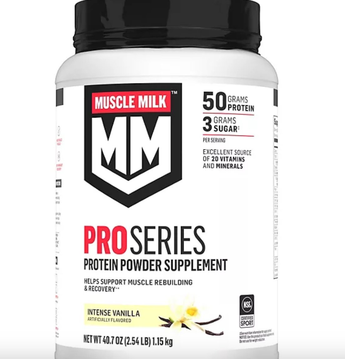Muscle Milk Pro Series Protein Powder Supplement, Intense Vanilla (40.7 ...