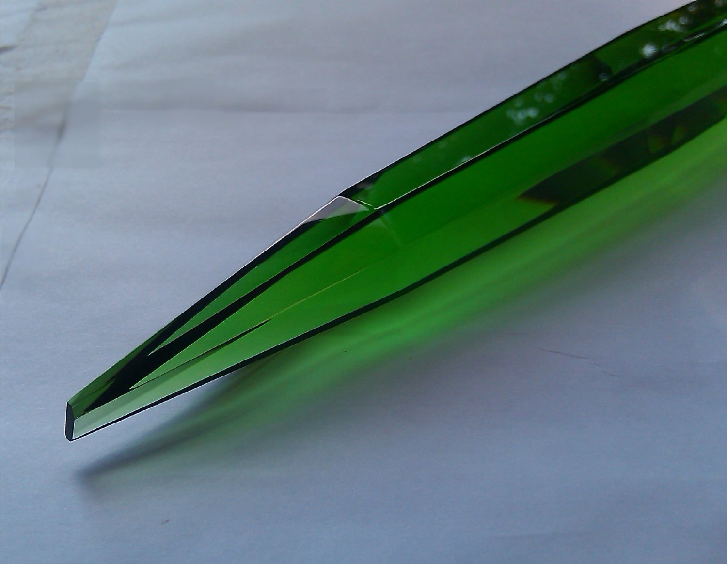 SOLD OUT Superman Green Knowledge Crystal Full Sized REAL Cut Glass ...