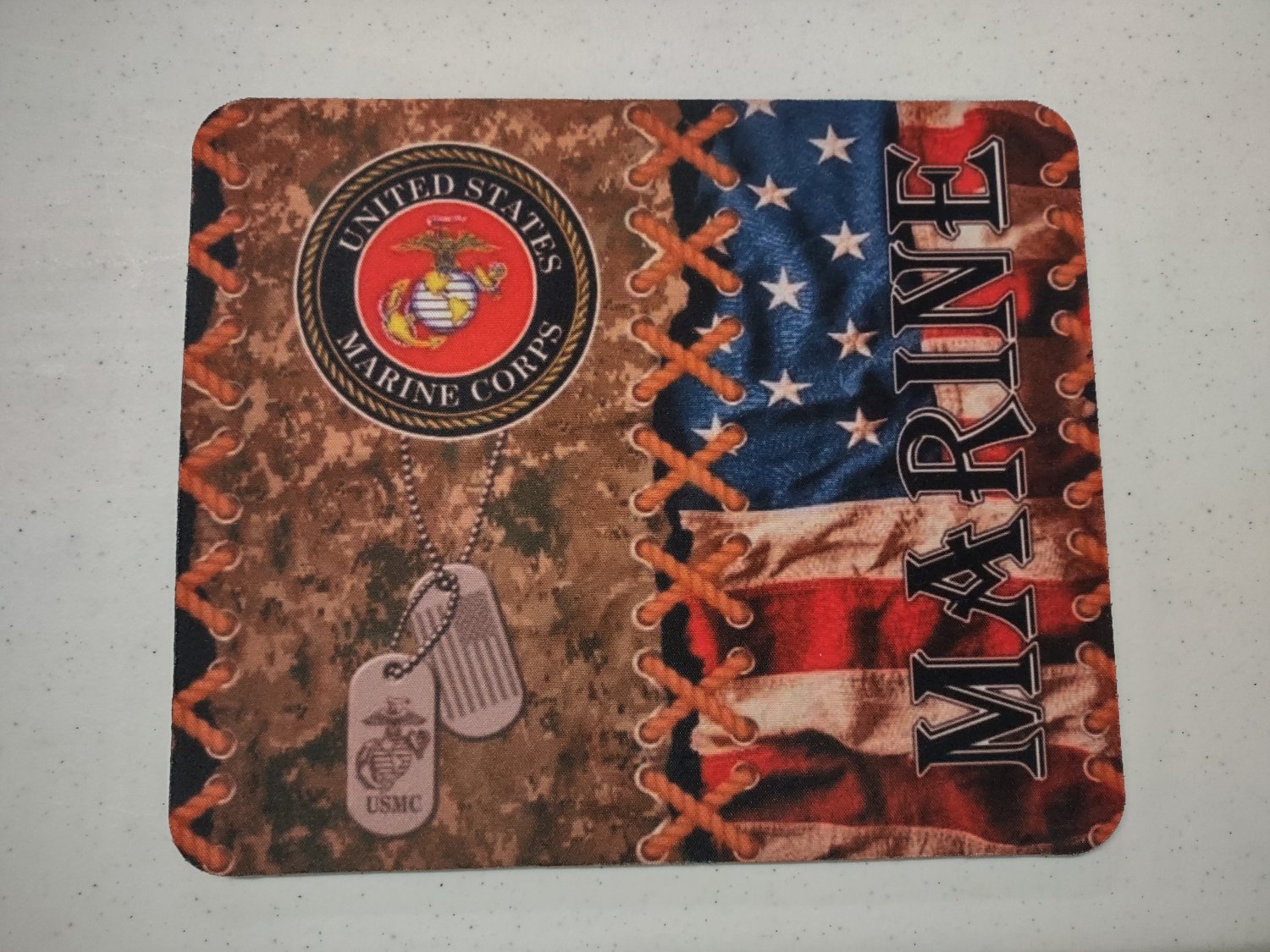 USMC Marine Corps SUBLIMATION Mouse Pad