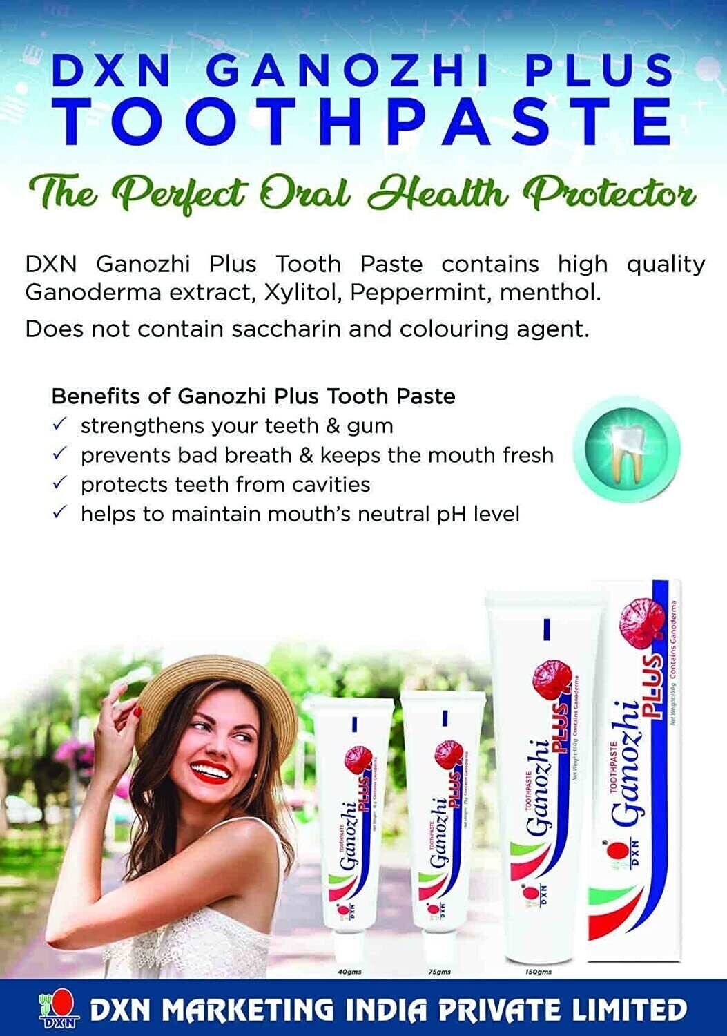 DXN Ganozhi Toothpaste Ganoderma Lingzhi Reishi Gel With Bamboo ...