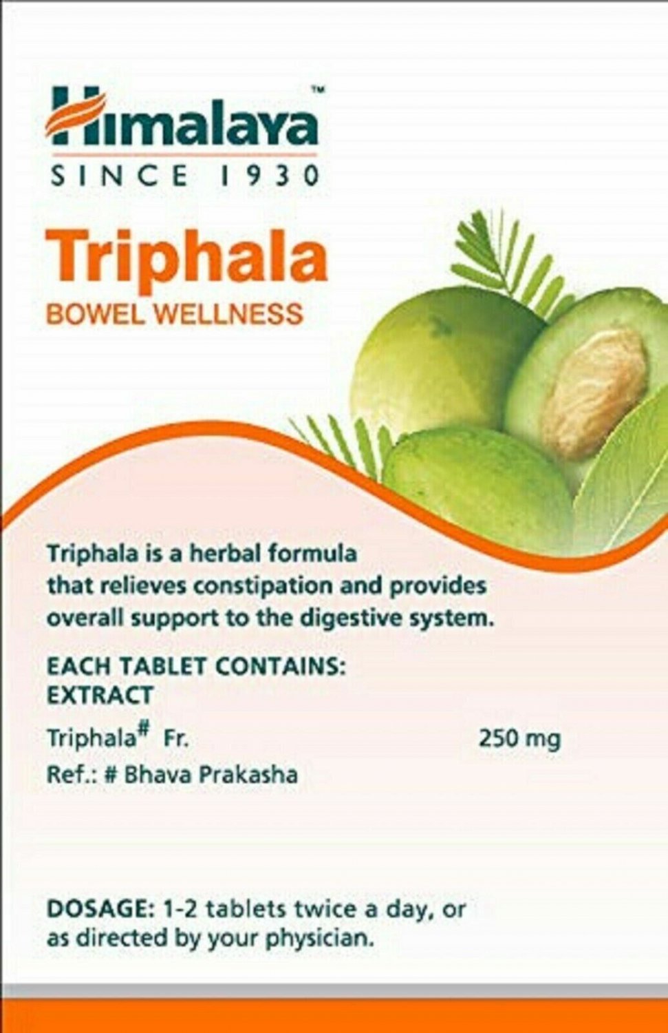 Himalaya Wellness Triphala Bowe |Relieves constipation| - 60 Tablets ...