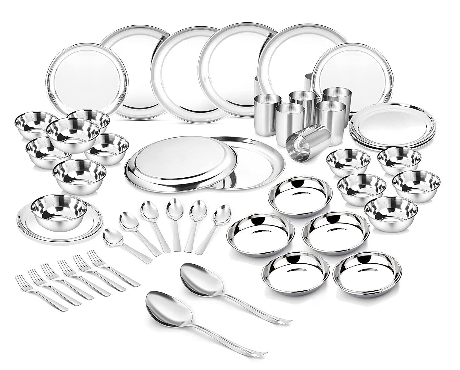 Stainless Steel Dinner Set. (50 PCS Dinner Set)