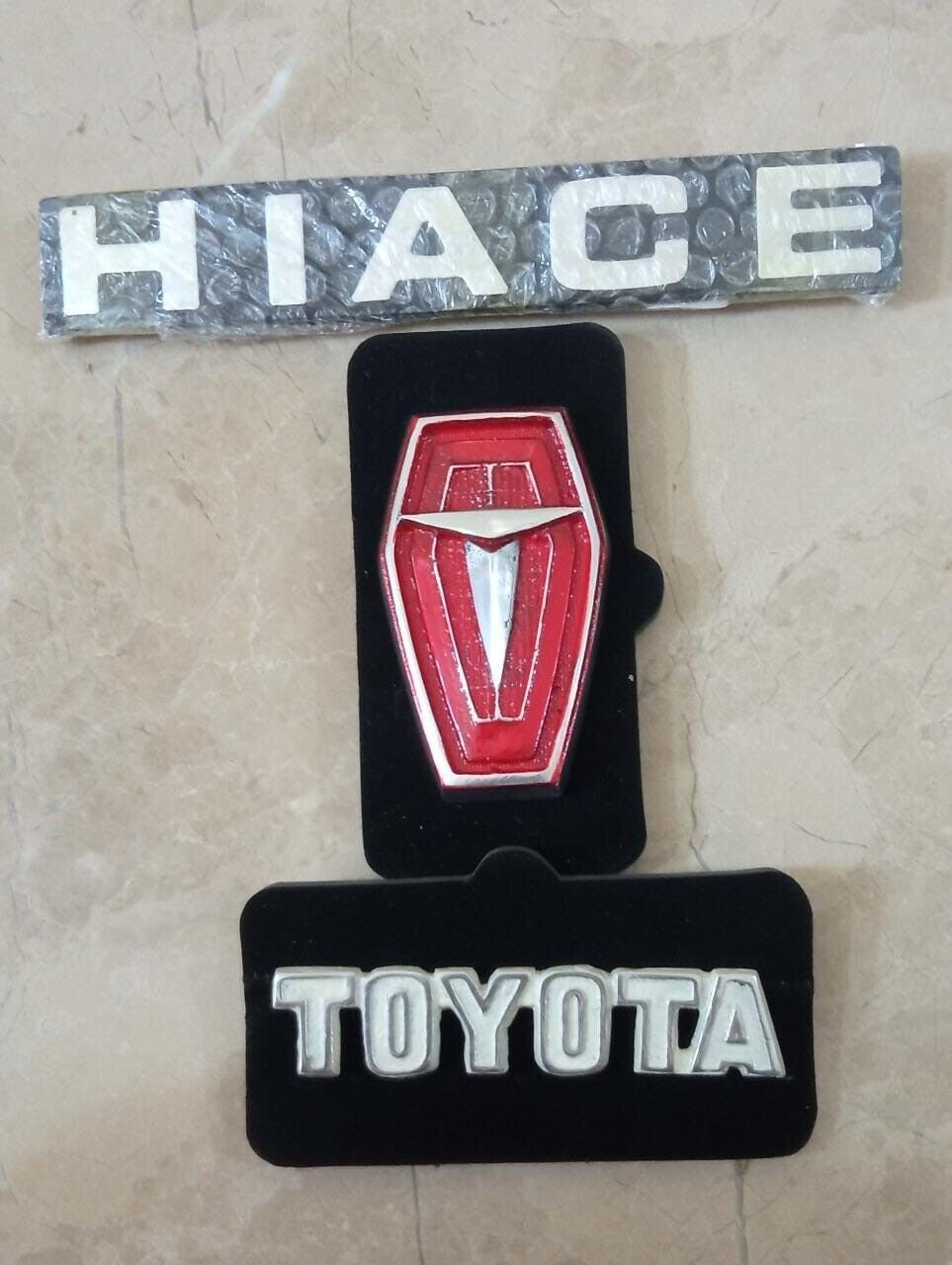 Toyota Hiace 3 Piece Emblem - Unique Car Badges