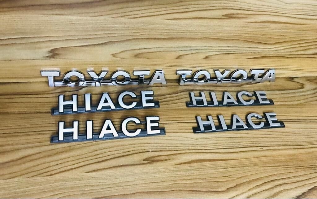 TOYOTA HIACE 6 Piece Emblem Set - Classic Car Badges
