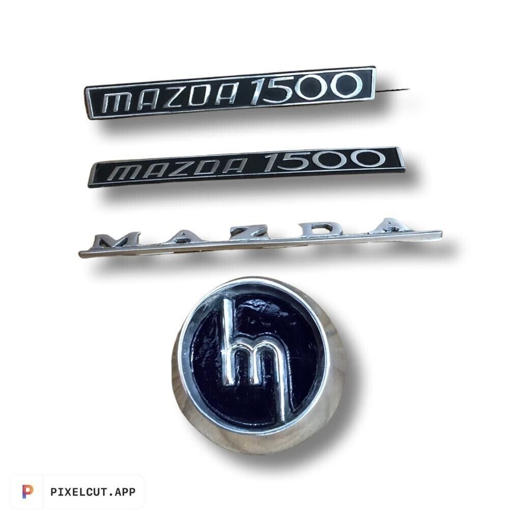 MAZDA 1500 Set Of 4 Piece Emblem - Unique Car Badges
