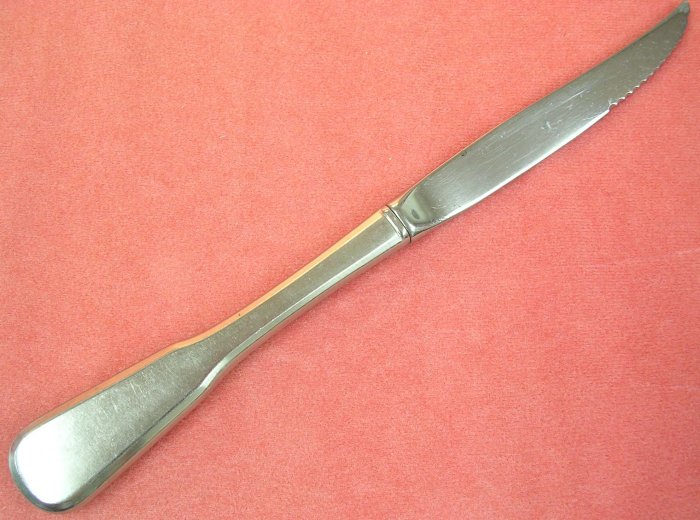 ONEIDA YORKTOWN COLONIAL SQUARE STEAK KNIFE SSS STAINLESS FLATWARE ...