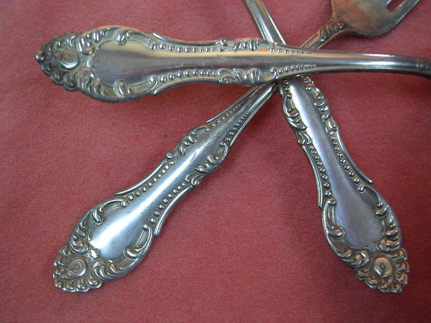 ONEIDA 1881 ROGERS A1 CARLTON 1898 3 PLACE FORKS SILVERPLATE FLATWARE ...