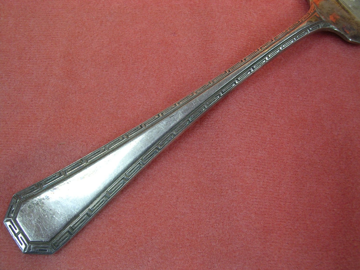 1835 R WALLACE ATHENA SERVING FORK SILVERPLATE FLATWARE SILVERWARE