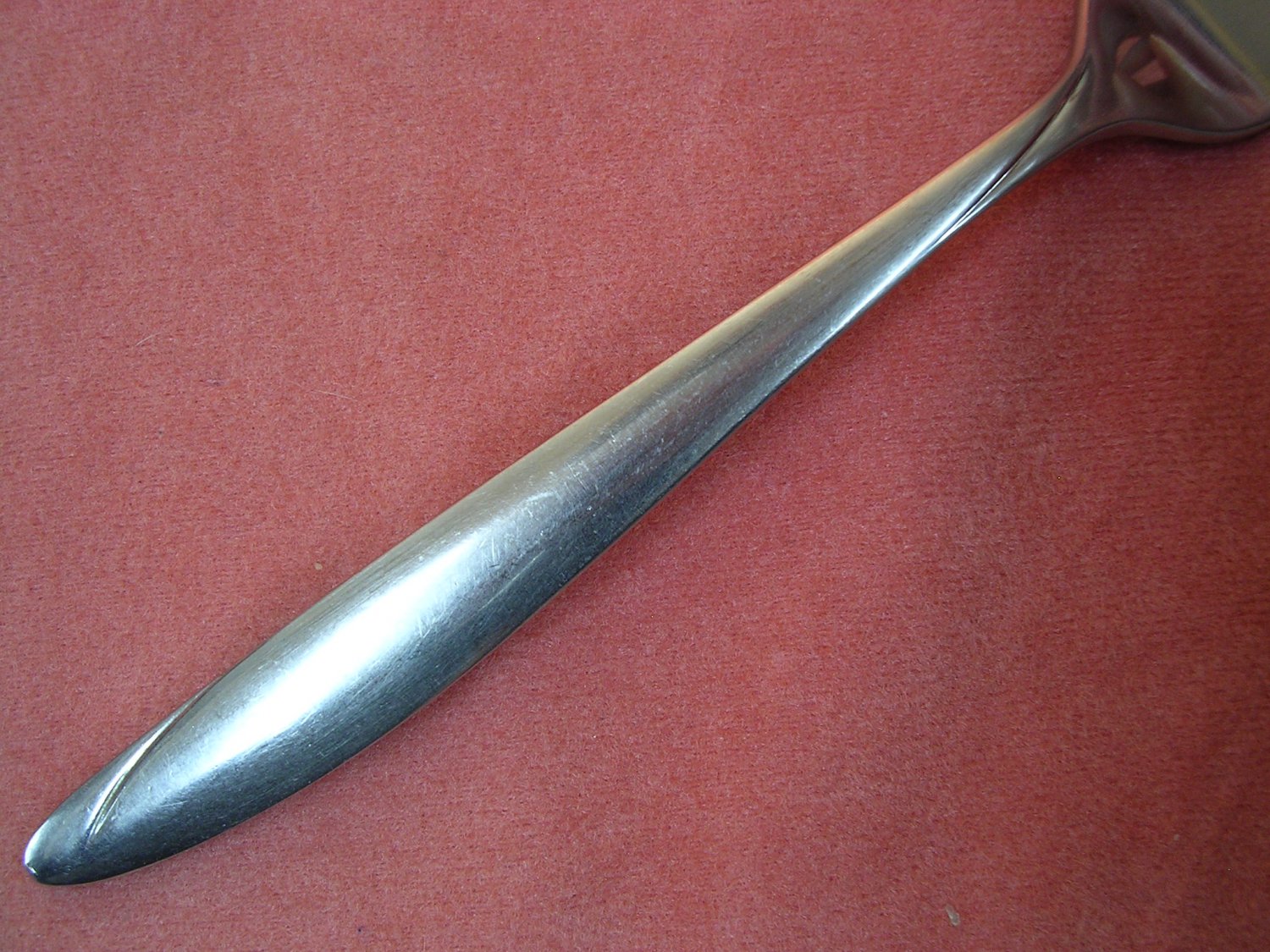 GORHAM SPIRAL SALAD FORK STEGOR STAINLESS FLATWARE SILVERWARE