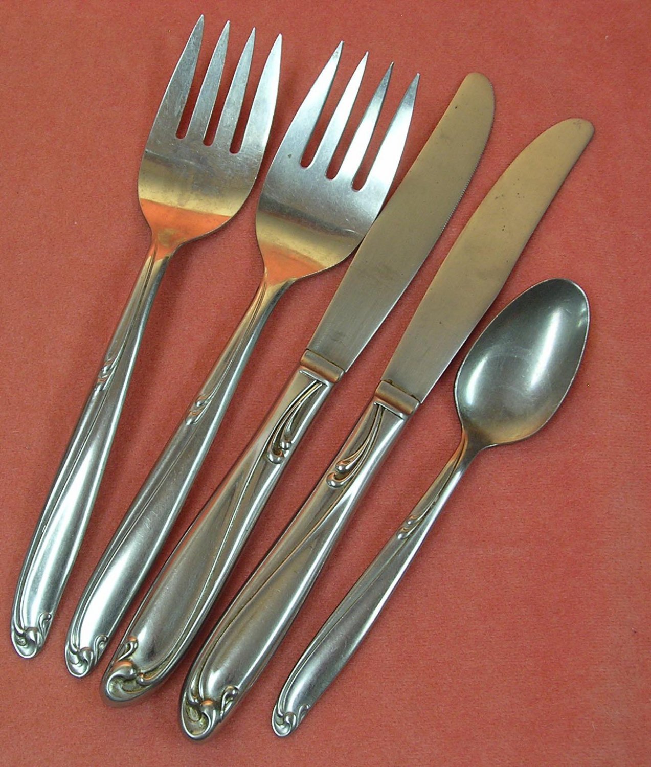 ONEIDA LTD SL & GH ROGERS PARAMOUNT TEASPOON 2KNIVES 2SERVING FORKS ...