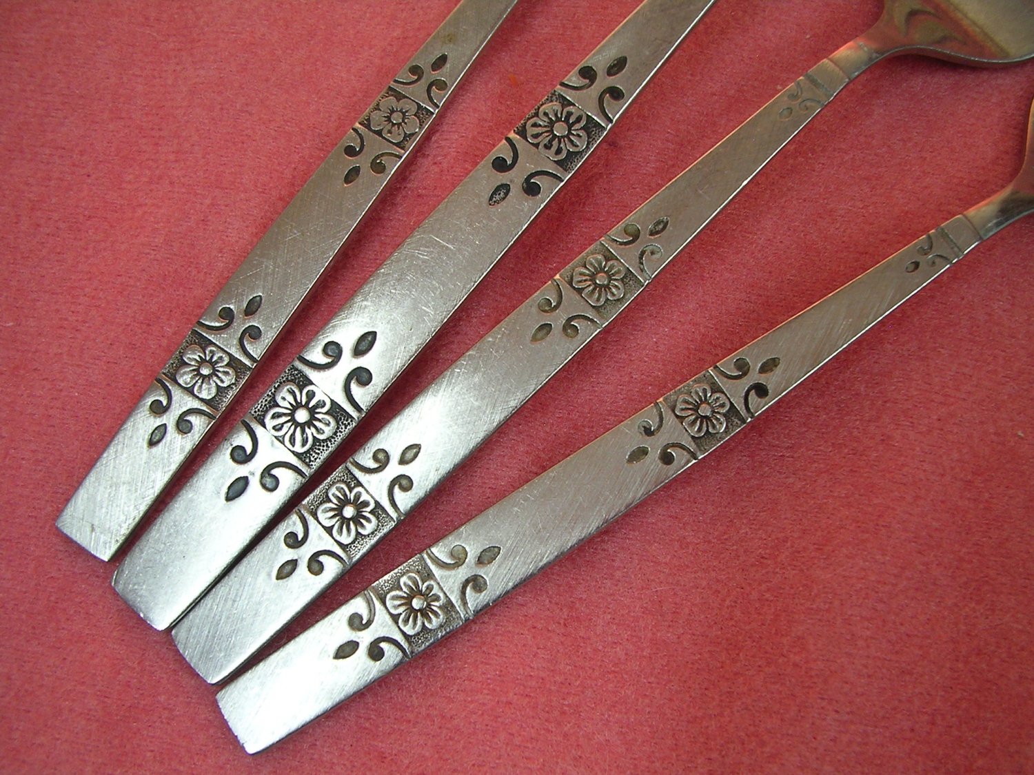 ONEIDA SPANADA SPREADER &3 FORKS PREMIER WM A ROGERS STAINLESS FLATWARE ...