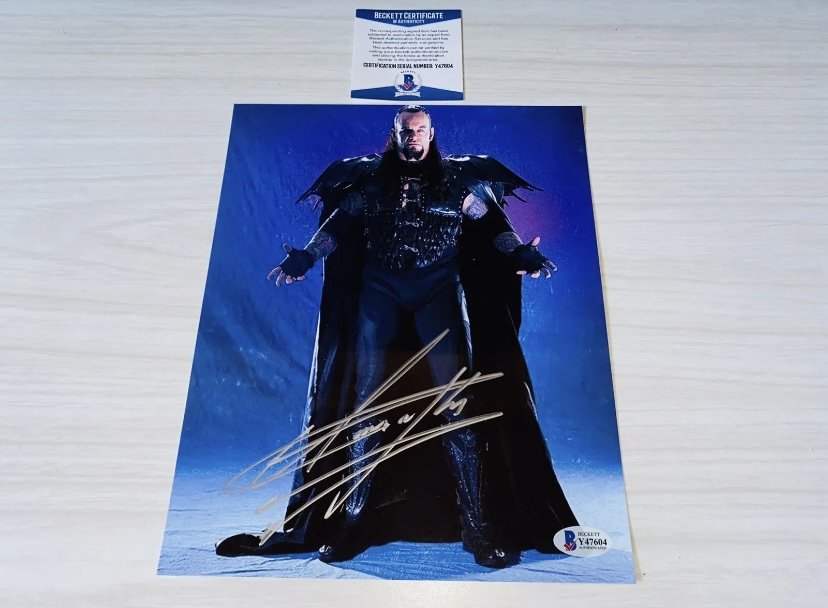 WWE The Undertaker Hand Signed 8x10 Autographed Photograph Beckett Coa ...
