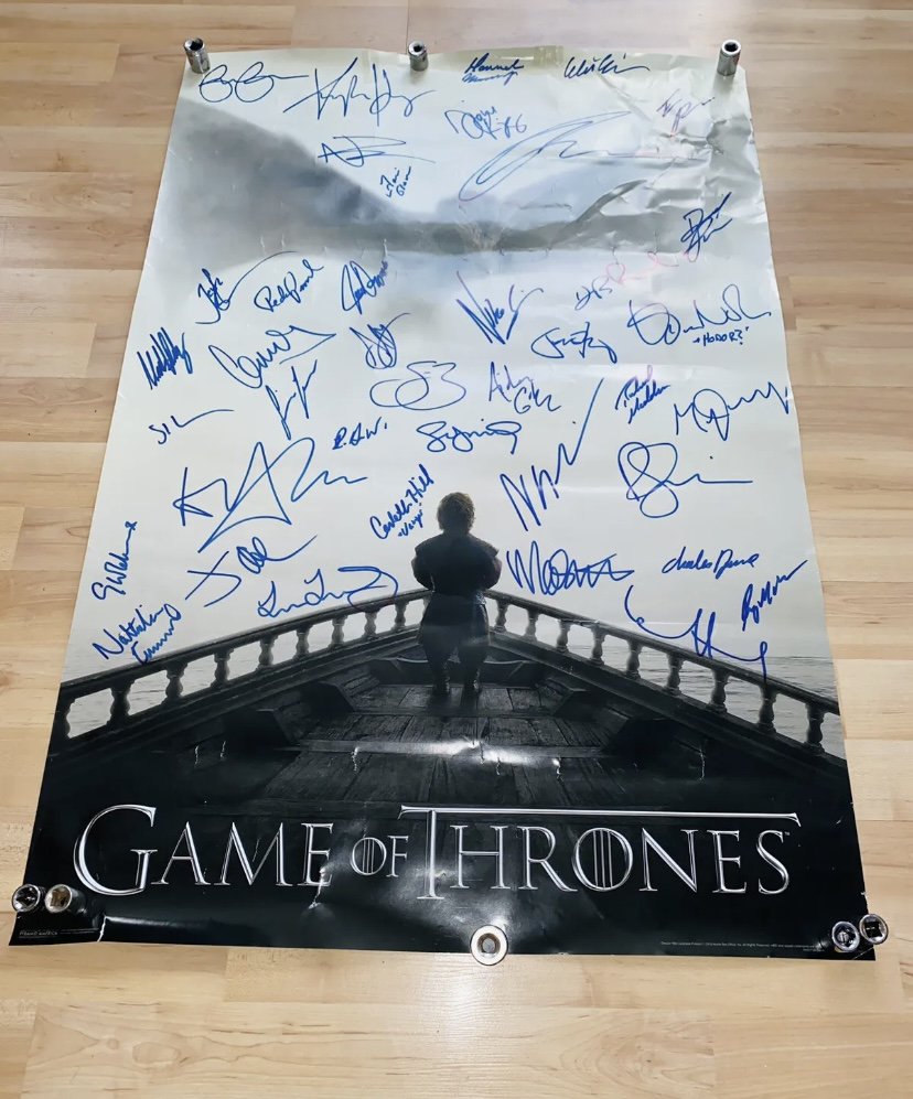 Game Of Thrones Cast Signed Autographed Poster Peter Dinklage Kit ...