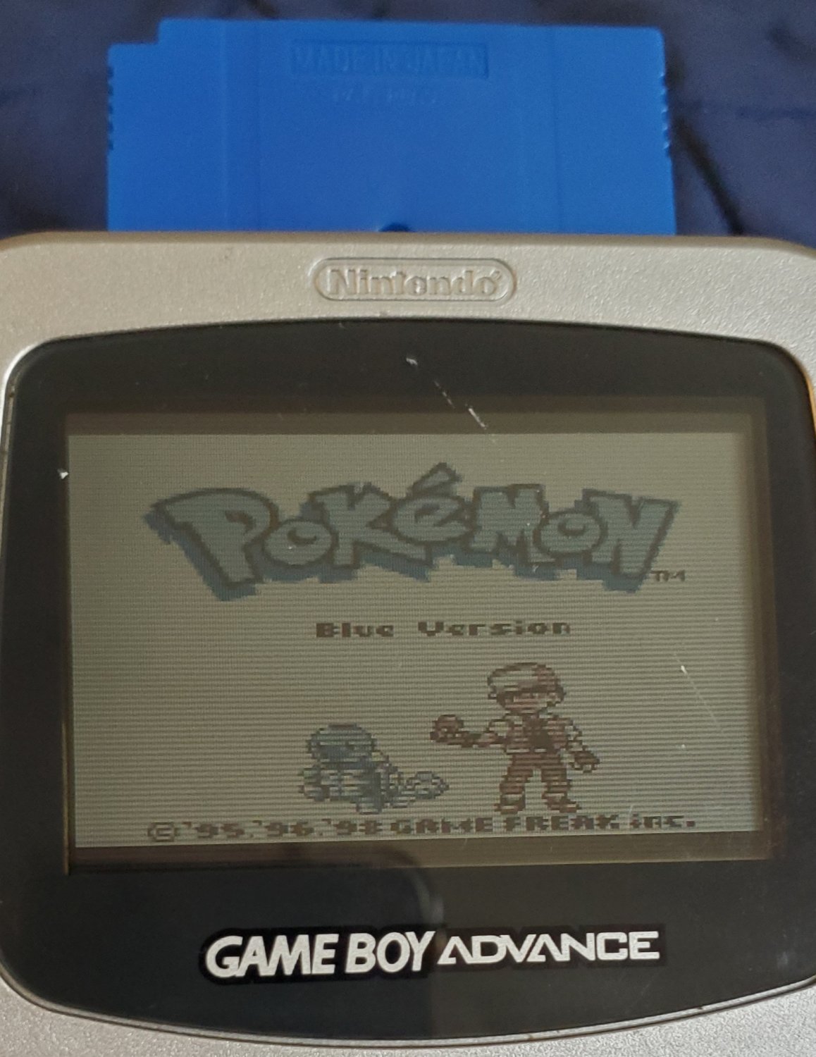 Pokemon Blue GBC Video Game Boy Color Nintendo