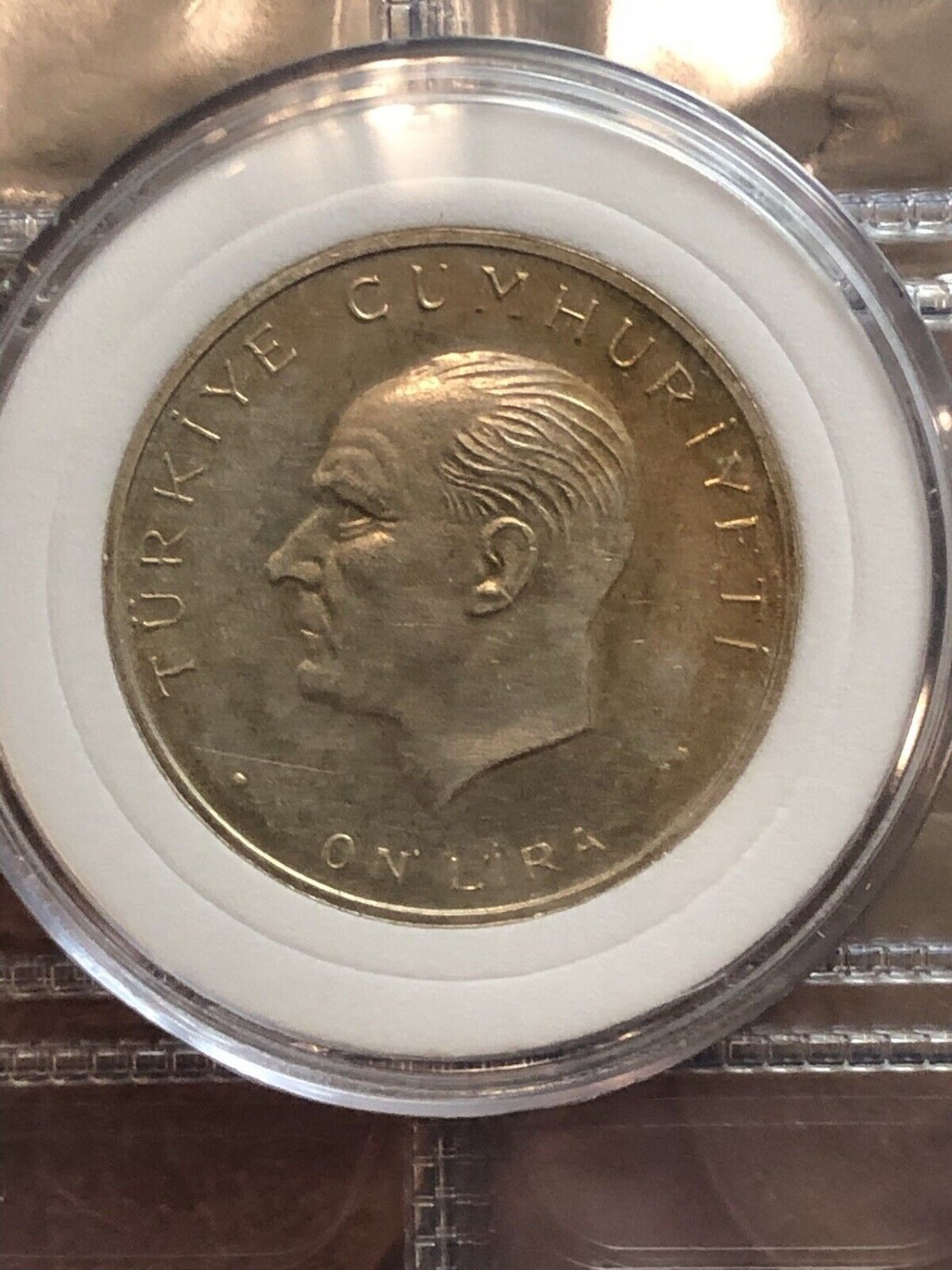 1960 Turkey 10 Lira - Revolution of May 27 1960 Silver Commemorative