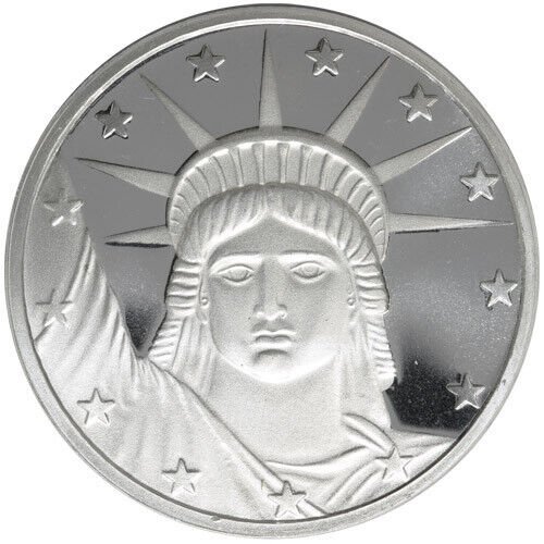 1 OZT .999 FINE SILVER ROUND LADY LIBERTY 1 US Coin